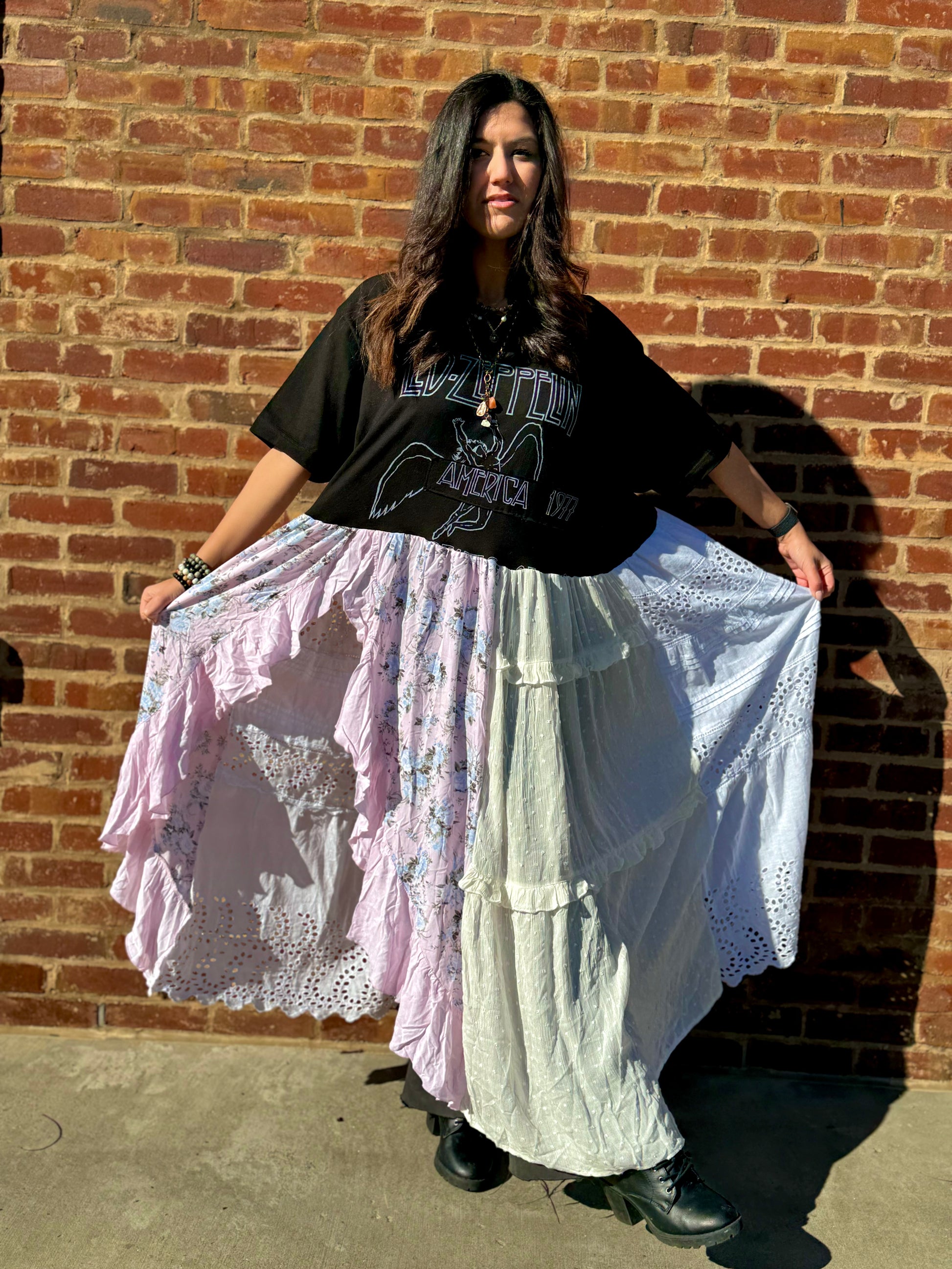 Extra Small-Extra Large Led Zeppelin Maxi Tee – Patched Gal
