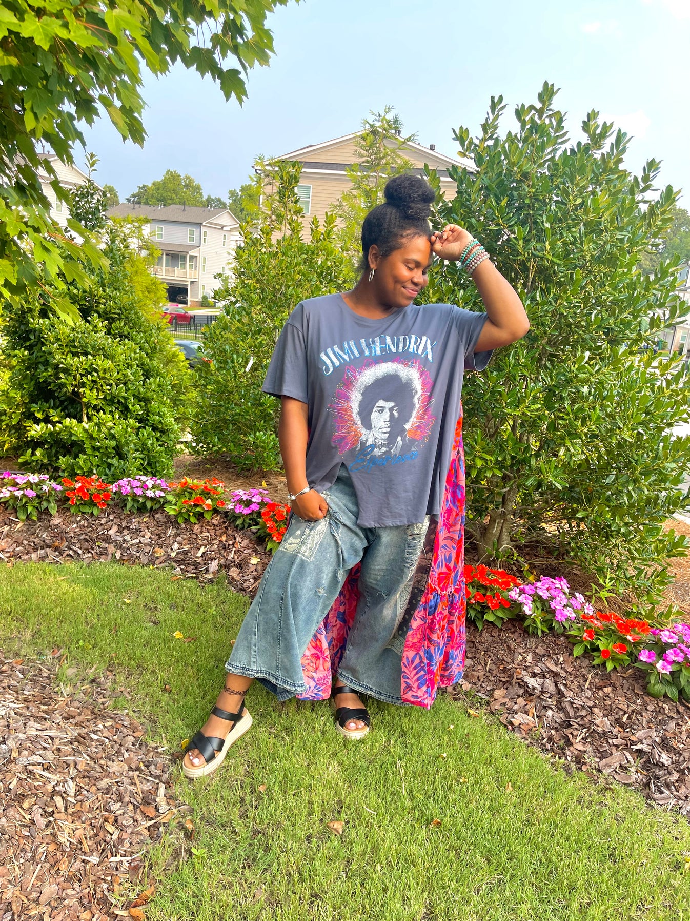 High Low Maxi Tee Custom Order – Patched Gal