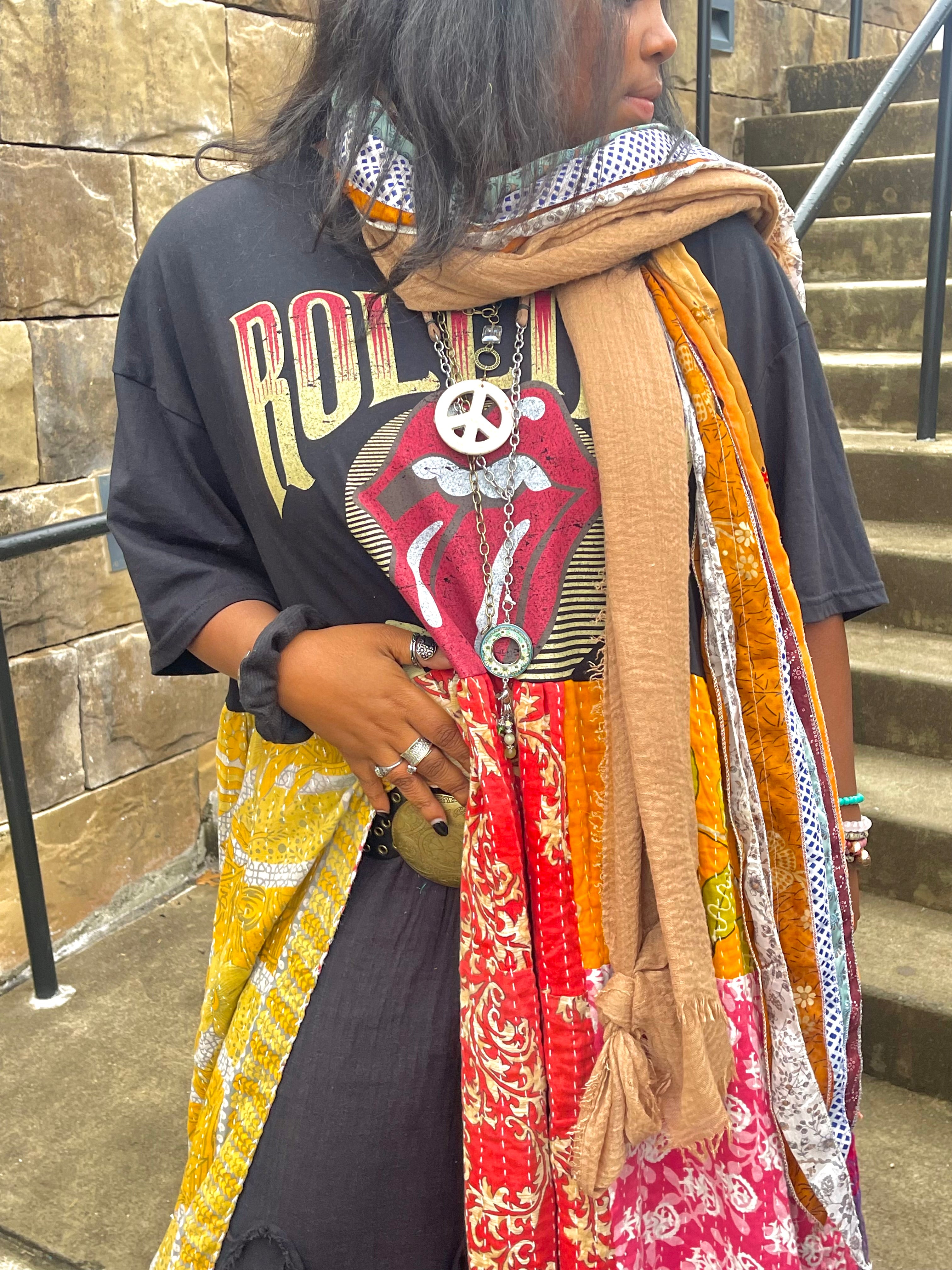 Patchwork Sari Scarf – Patched Gal